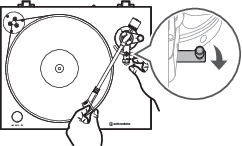 Setting tonearm balance