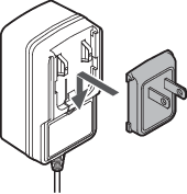 Attaching an AC adapter replacement plug to the AC adapter