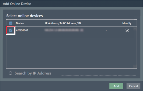 オンラインのマイクロホンを追加する