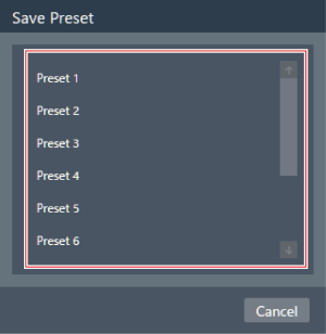 ゾーンレイアウトプリセットについて