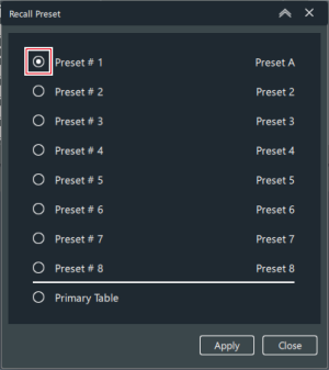 Presets