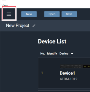 アプリケーション設定